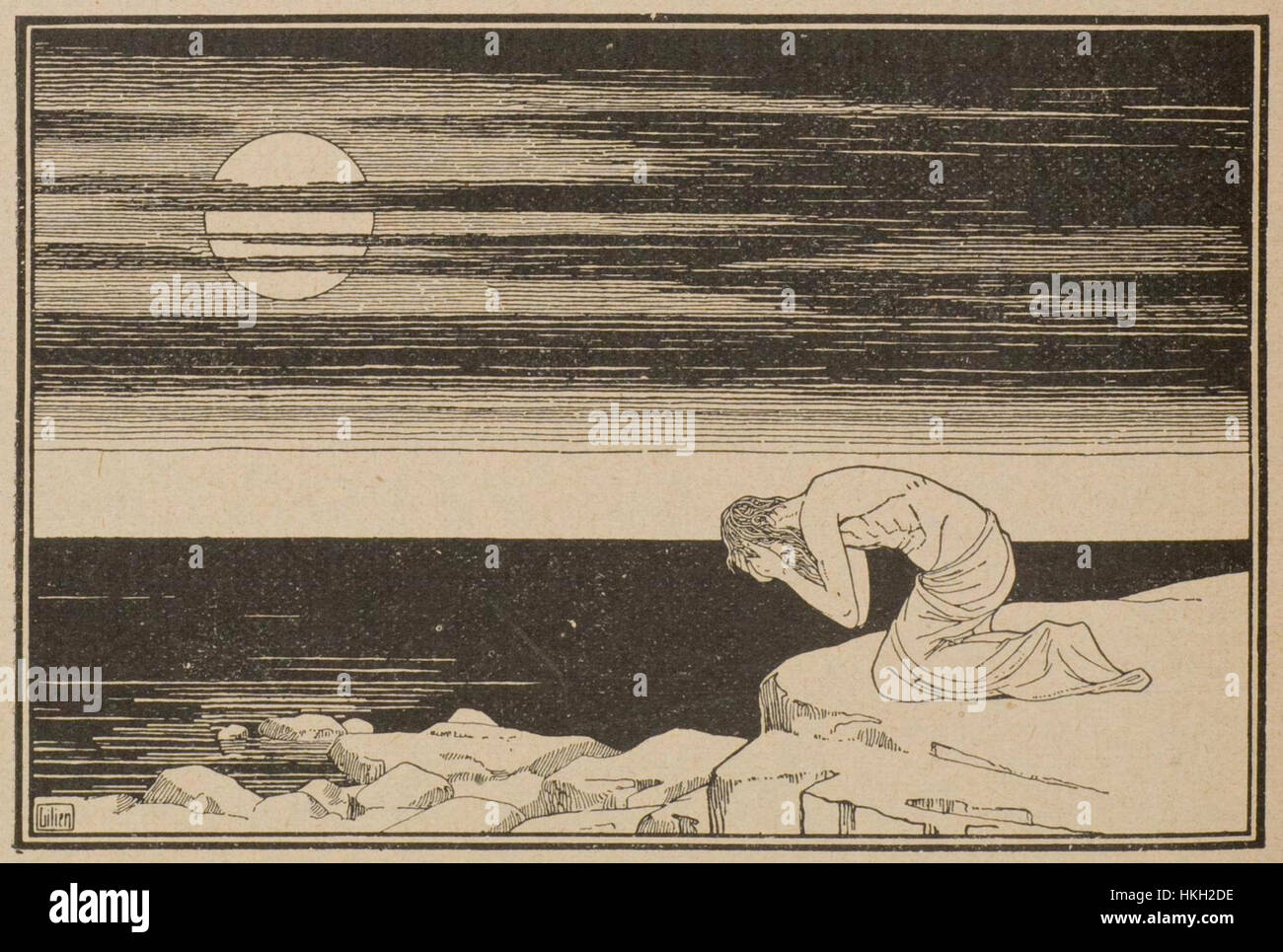 This painting depicts the biblical scene of Job’s lamentation ...