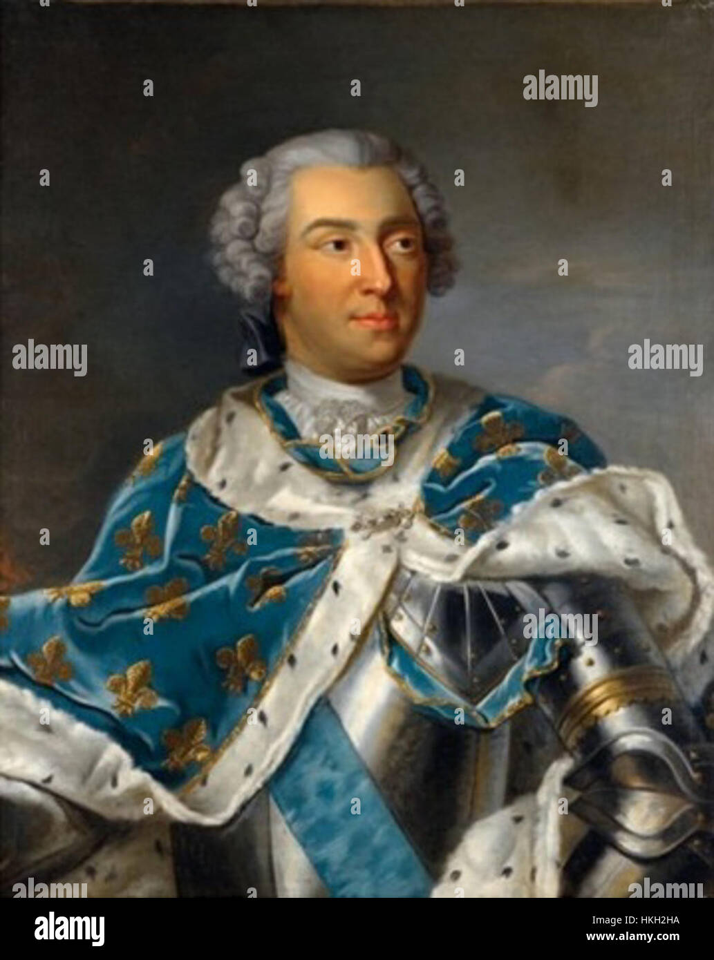 This portrait of King Louis XV was created during the 18th century and ...
