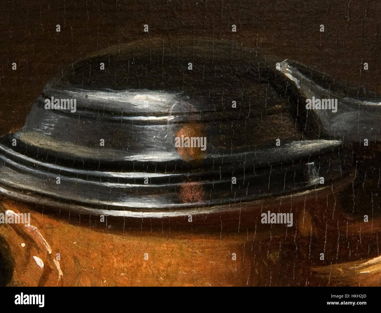 Clara Peeters' *Still Life with Cheeses, Almonds and Pretzels* is a ...