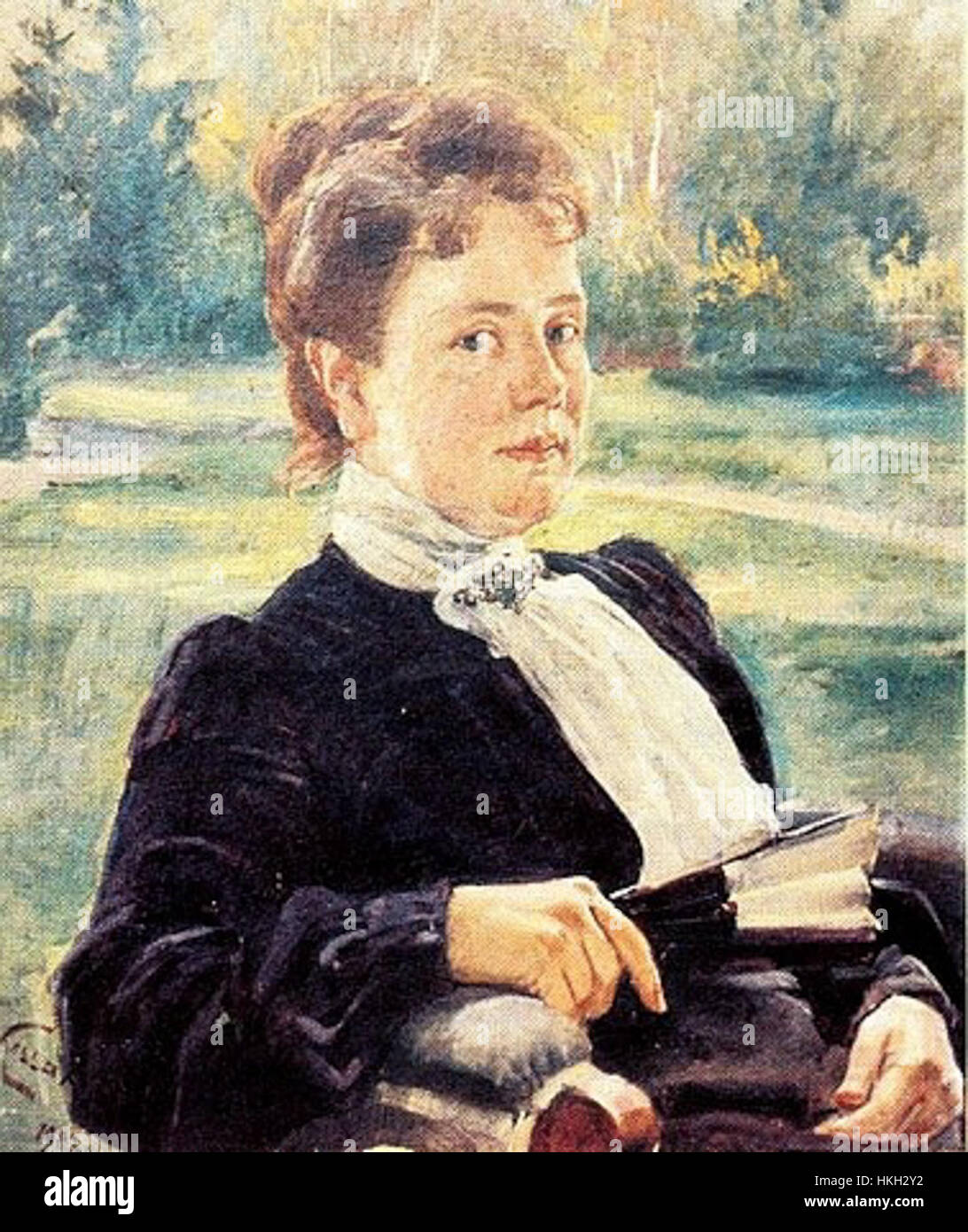 ‘Portret Anny z Kisielnickich’ (1903) by Wojciech Kossak portrays Anna ...