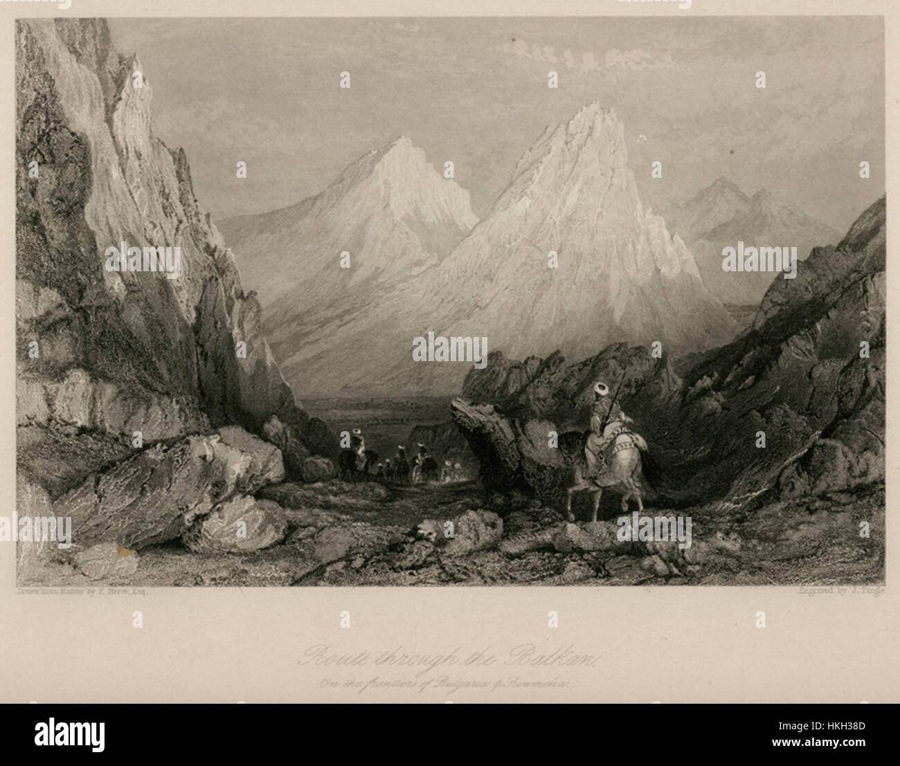 This painting by Robert Walsh and Thomas Allom shows a scenic route ...