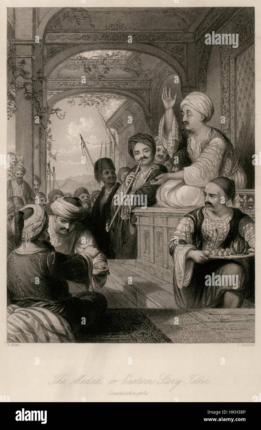The painting 'The Medak, or Eastern Story Teller,' created in 1836 by ...