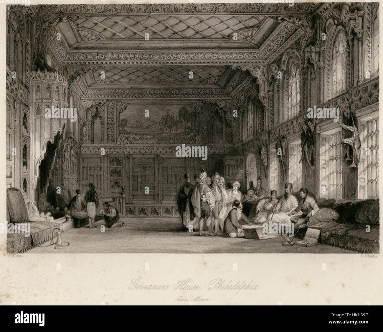 This lithograph by Robert Walsh and Thomas Allom from 1836 illustrates ...