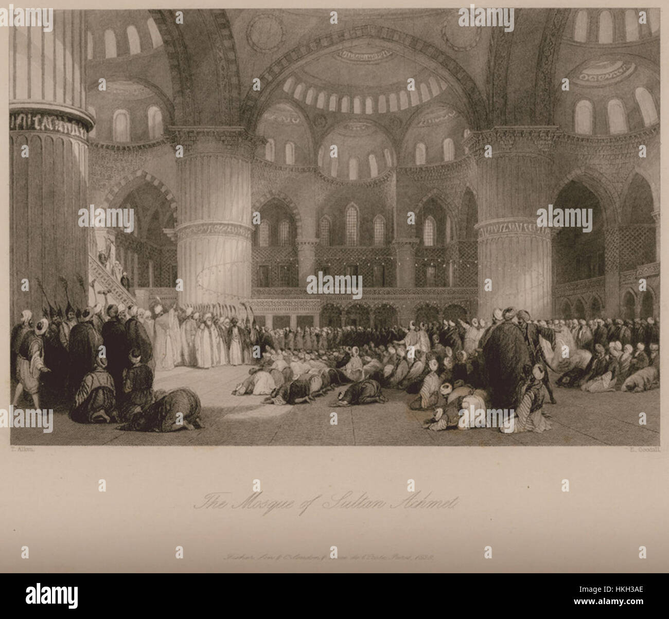 This 1836 illustration by Robert Walsh and Thomas Allom depicts the ...