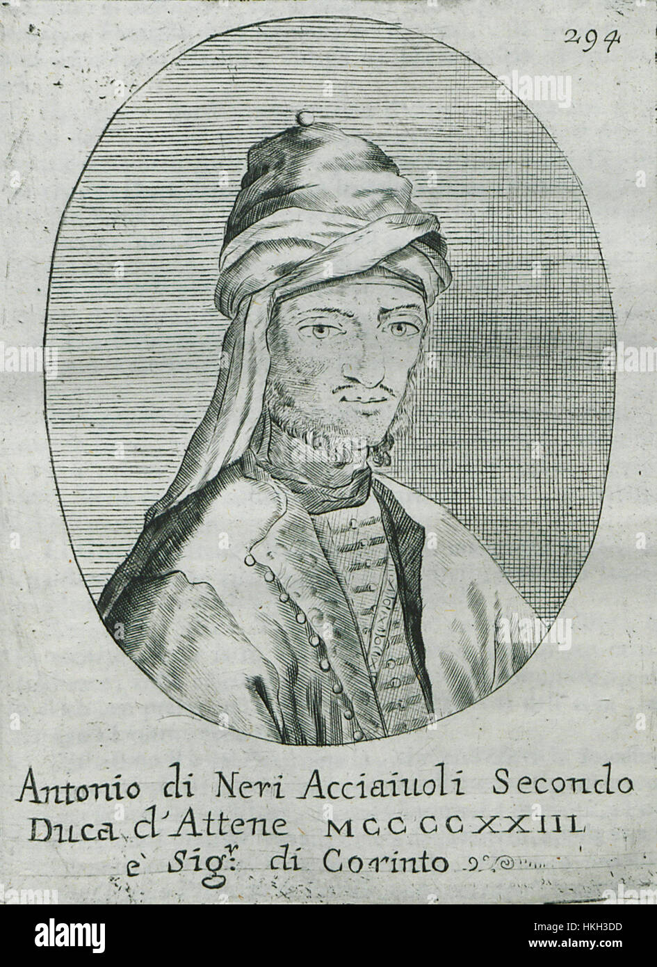 This portrait by Fanelli Francesco depicts Antonio di Neri Acciaiuoli ...