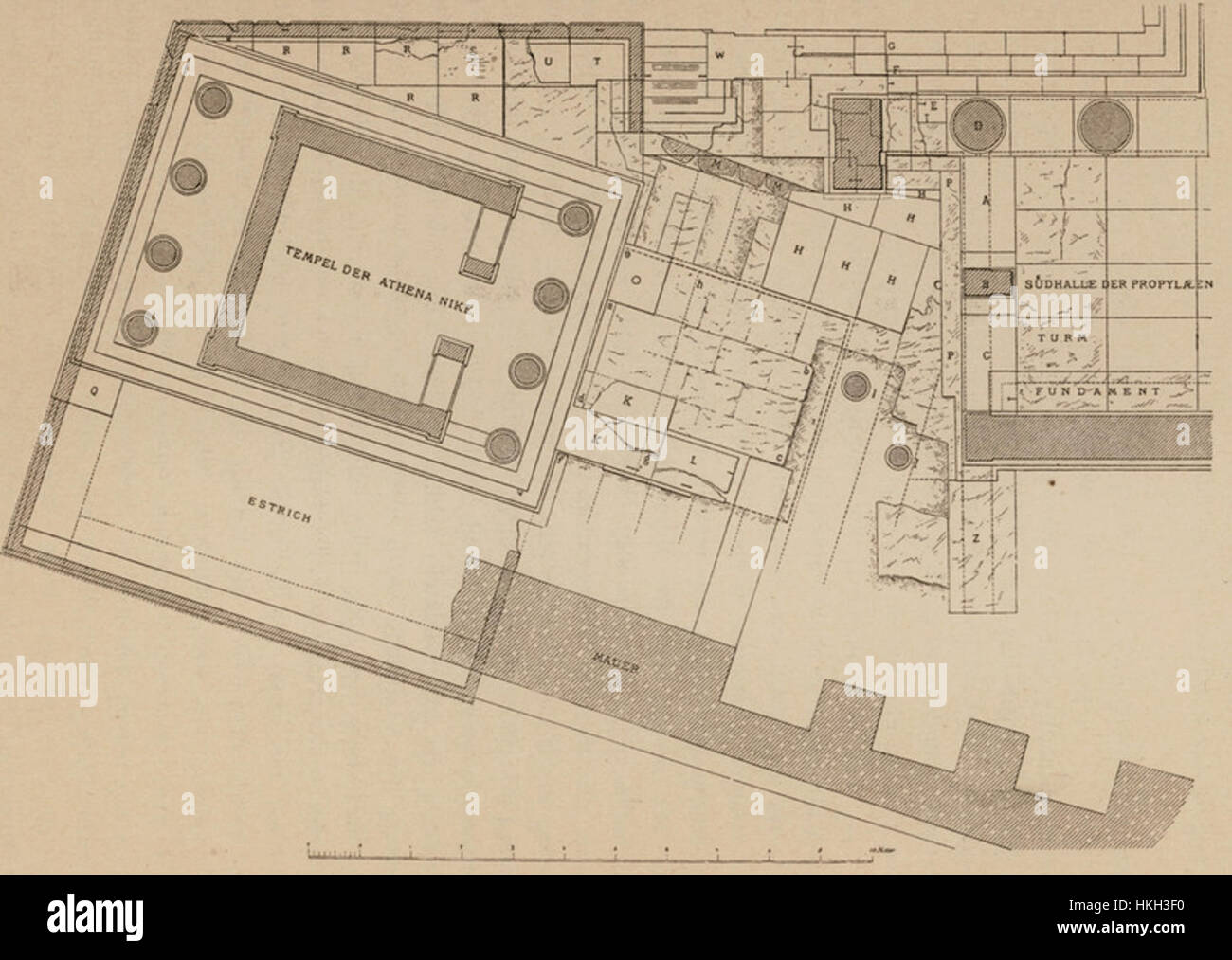 This 1888 drawing by Adolf Boetticher showcases the architectural ...