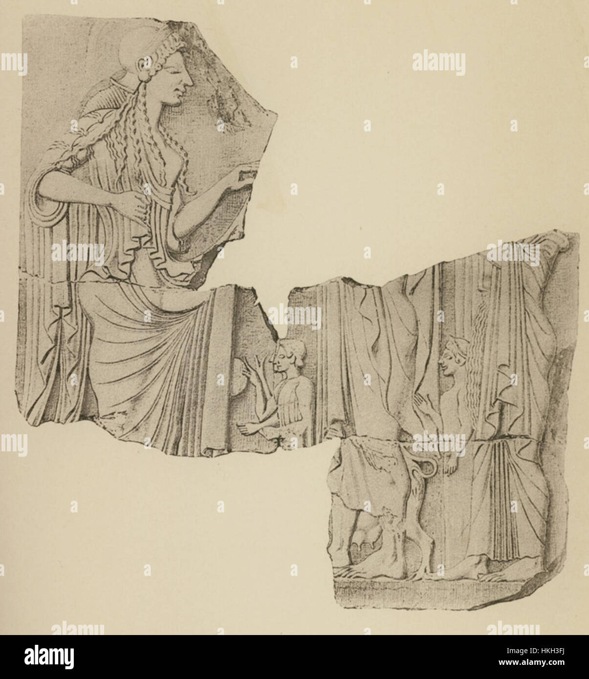 Adolf Boetticher's 1888 painting 'Athena mit Adoranten' depicts the ...