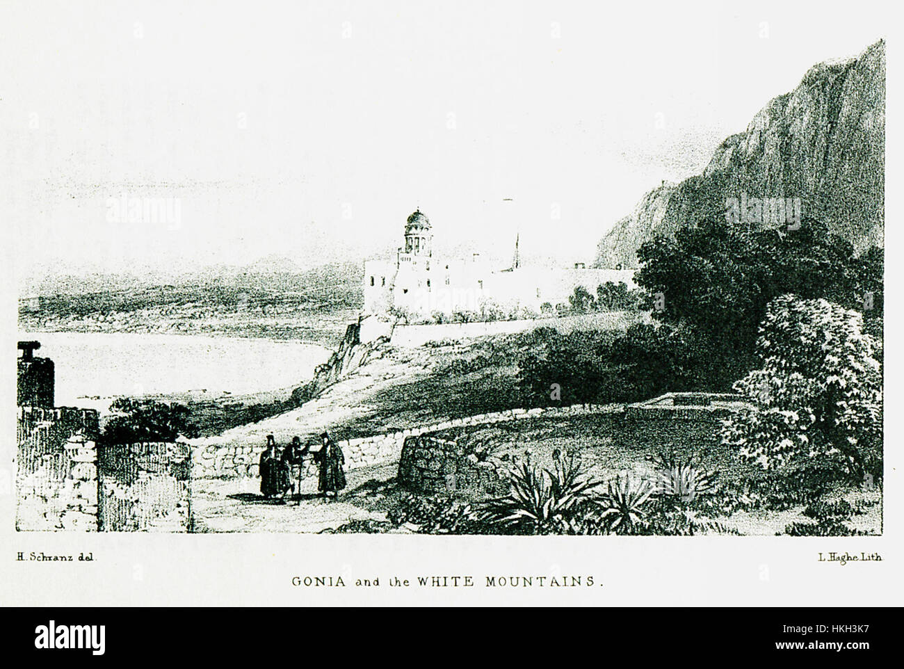 'Gonia and the White Mountains' by Robert Pashley is an 1837 painting ...