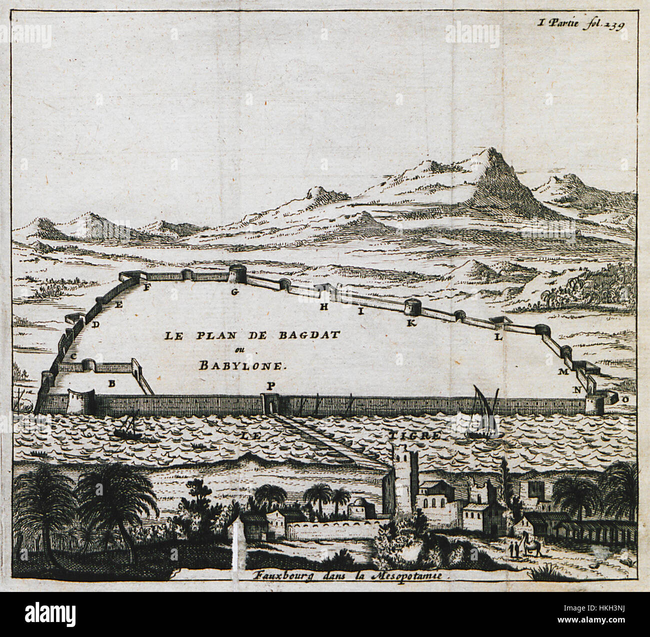 Map of baghdad hi-res stock photography and images - Alamy