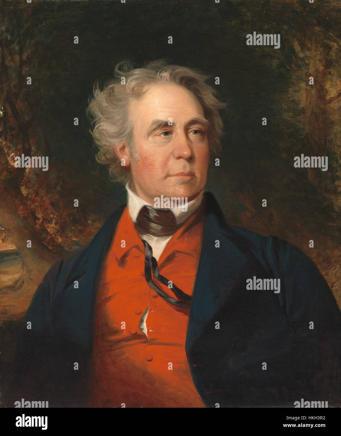 This oil painting of Richard Mentor Johnson, the 9th Vice President of ...
