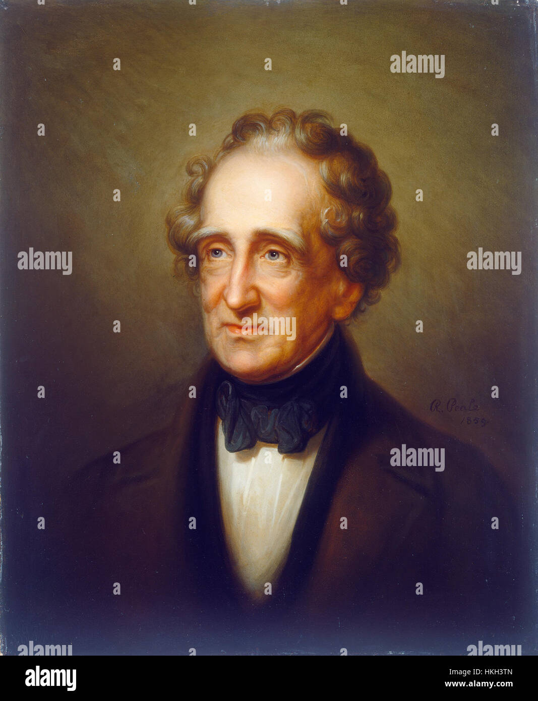 A portrait by Thomas Sully, an American artist, from the early 19th ...