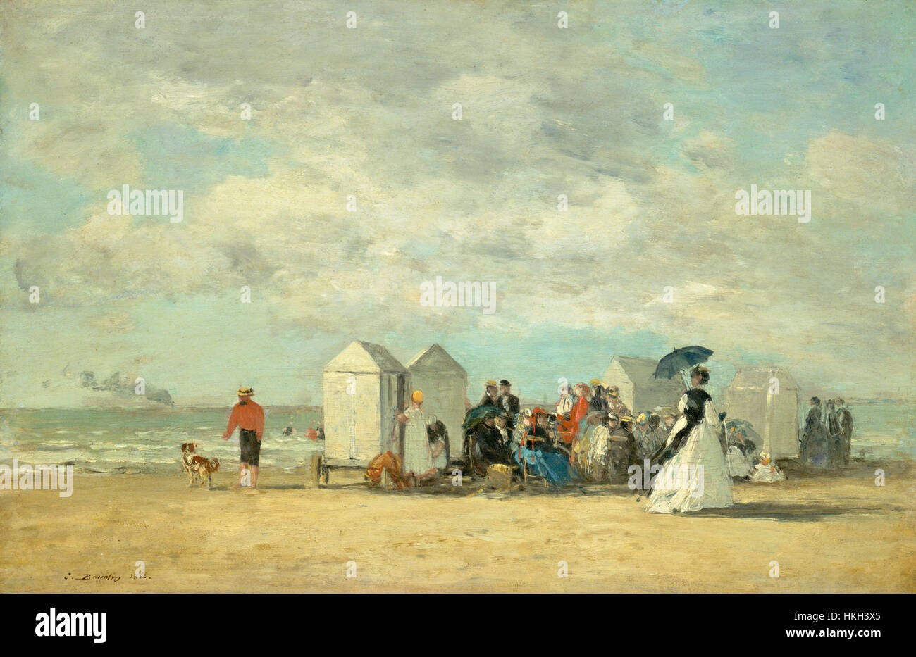 Beach scene painting hi-res stock photography and images - Alamy