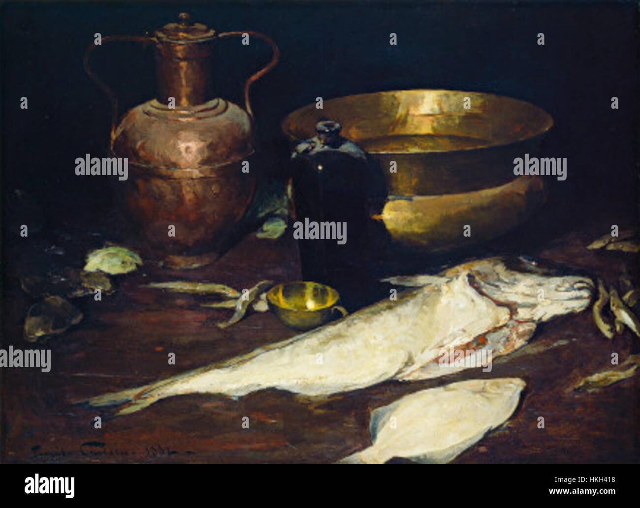 Still life fish painting hi-res stock photography and images - Alamy
