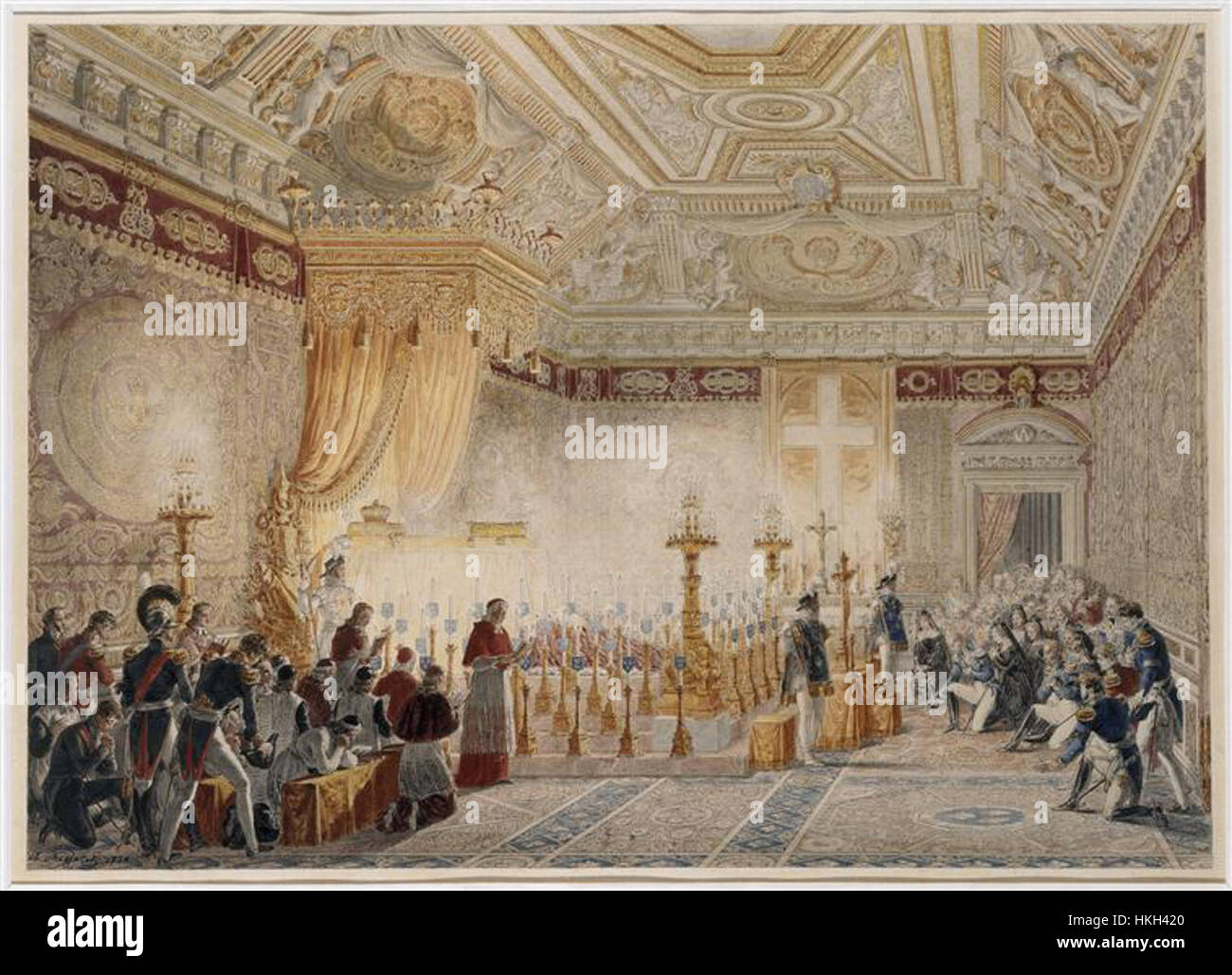 The portrait of Louis XVIII at the Tuileries Palace captures the king’s ...