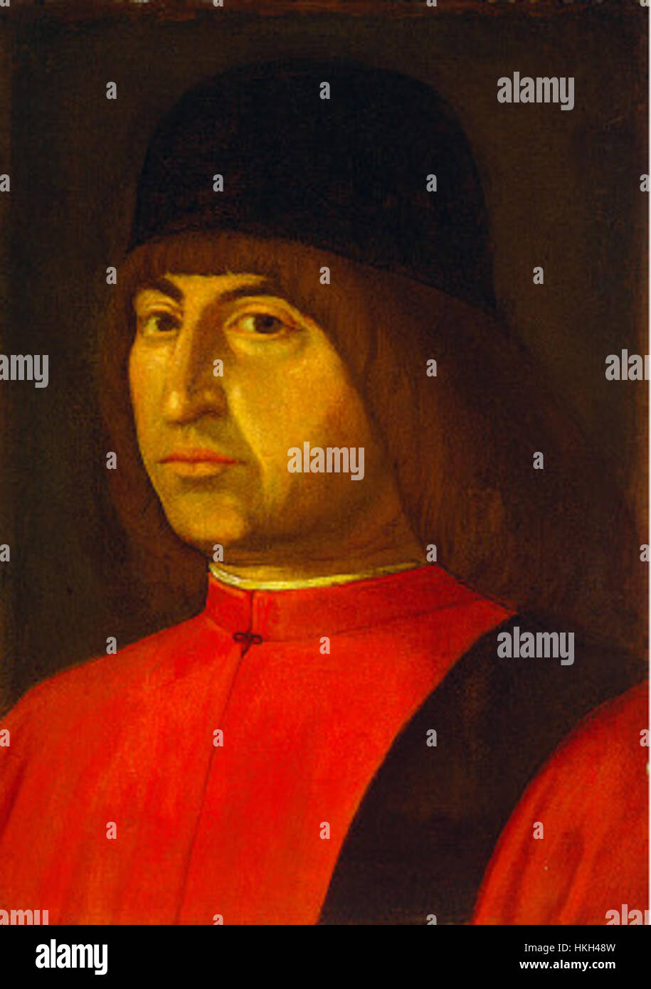 This Venetian portrait features a man in historical attire, likely from ...