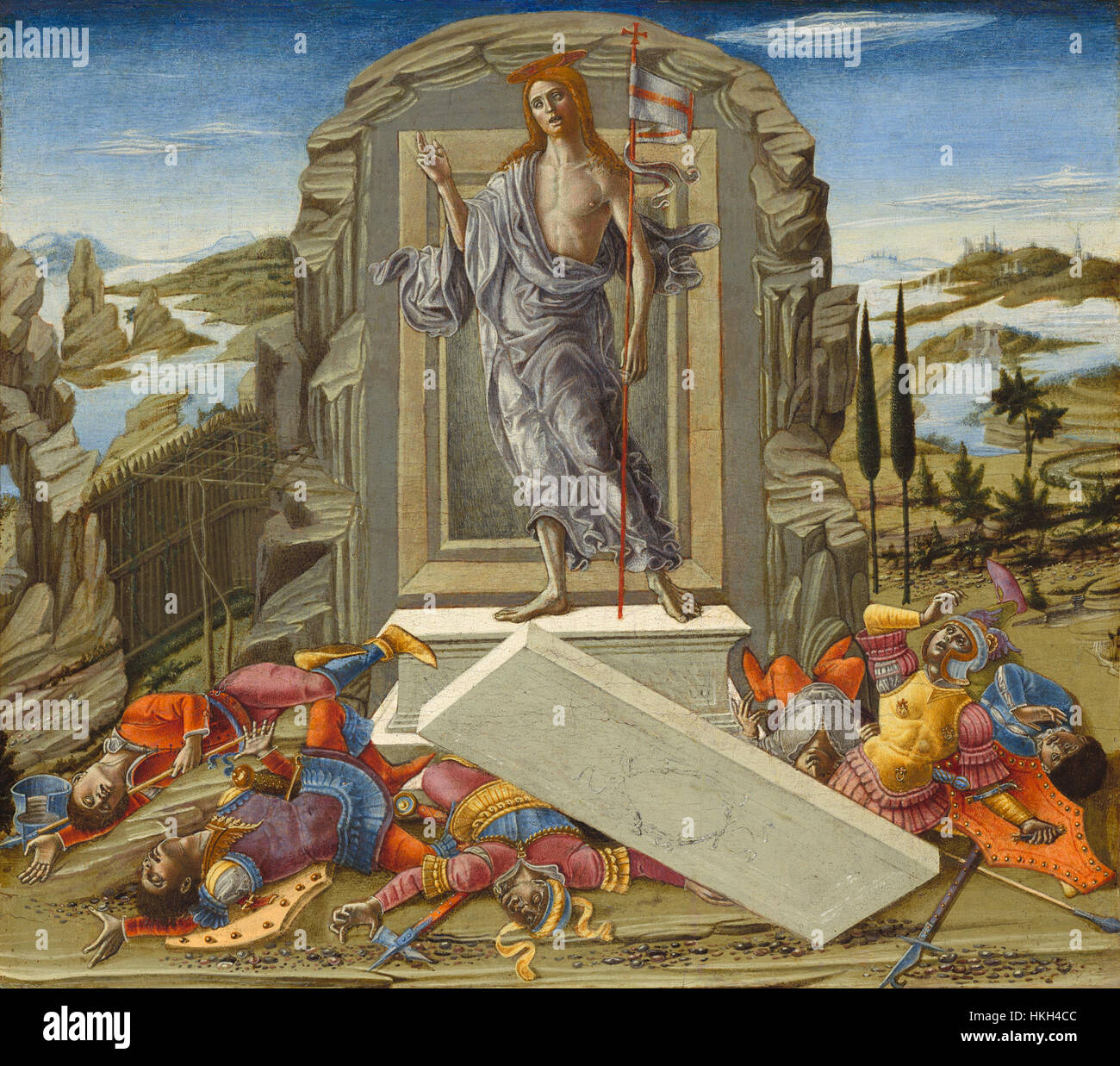 This artwork titled ‘The Resurrection’ is a depiction of the Christian ...