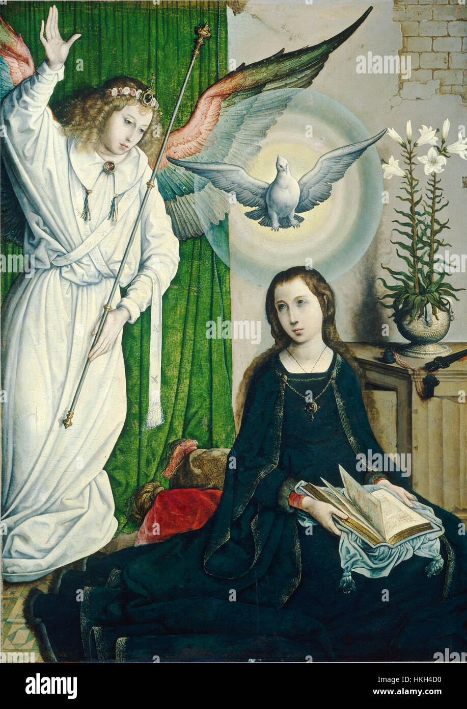 'The Annunciation' (E11221) is a religious painting depicting the angel ...