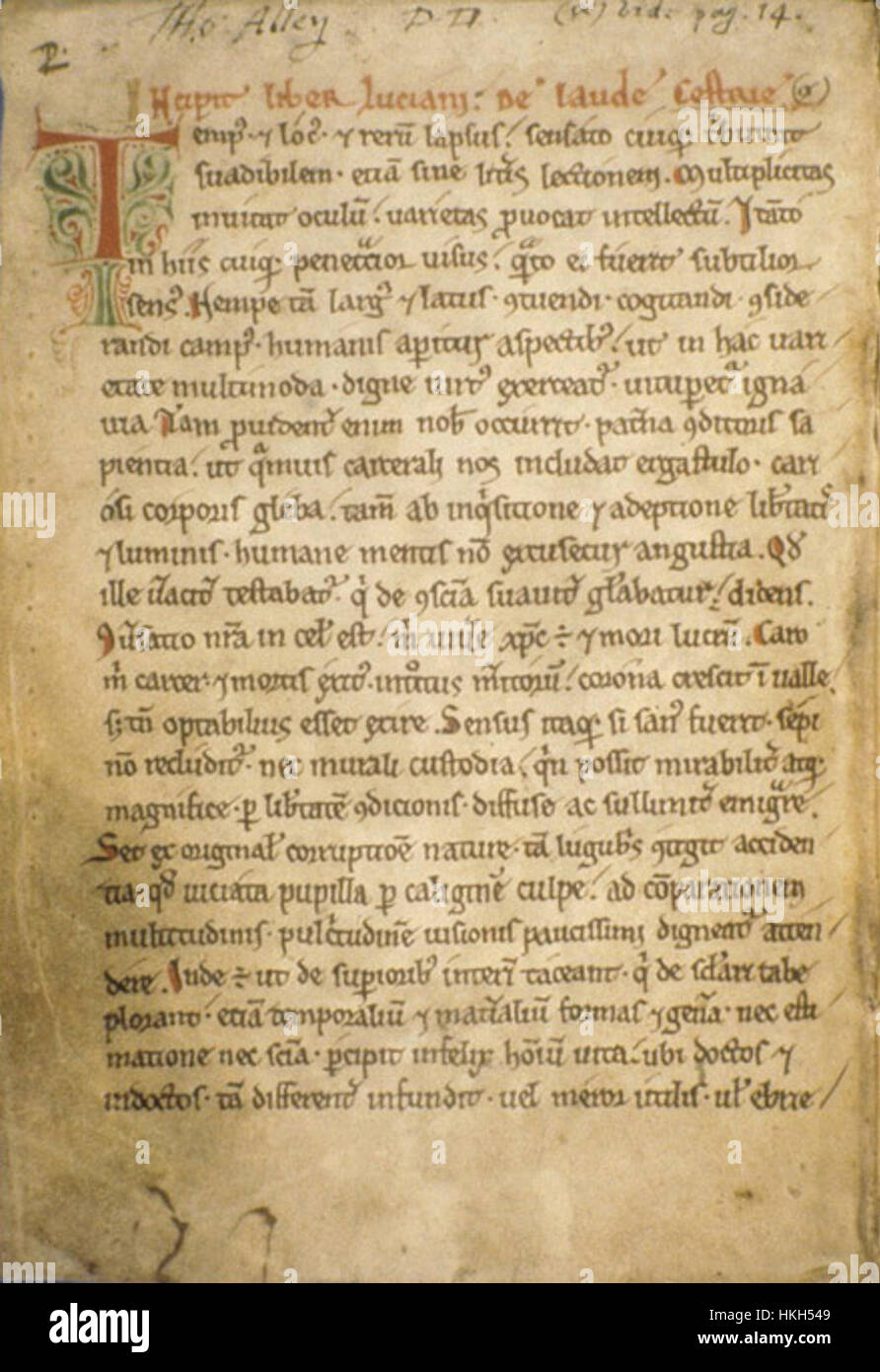 *De laude Cestrie* is a medieval manuscript, praised for its detailed ...