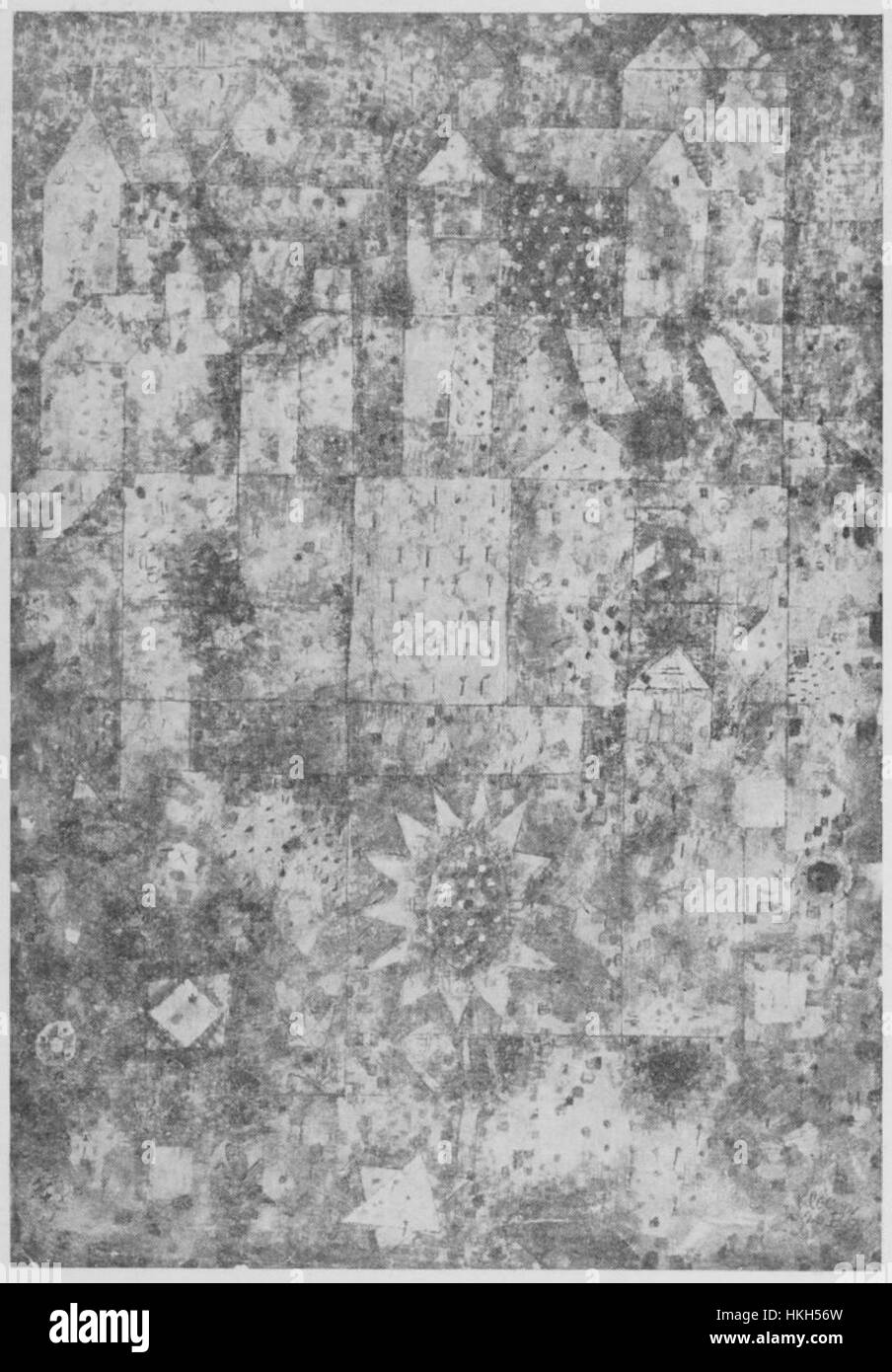 A 1930 illustration by Paul Klee, demonstrating his unique abstract art ...