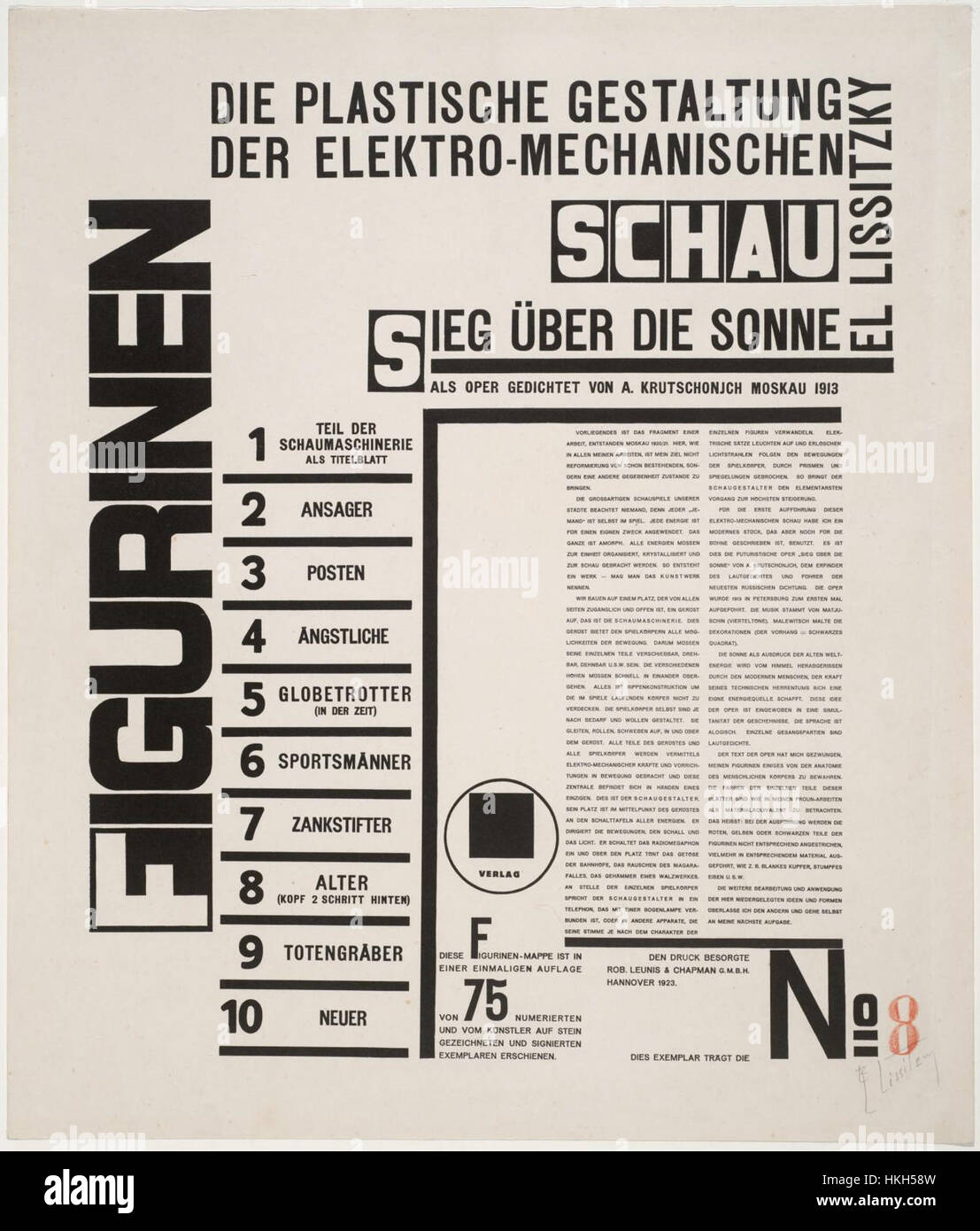 The figurines from 'Victory over the Sun' by El Lissitzky are iconic ...