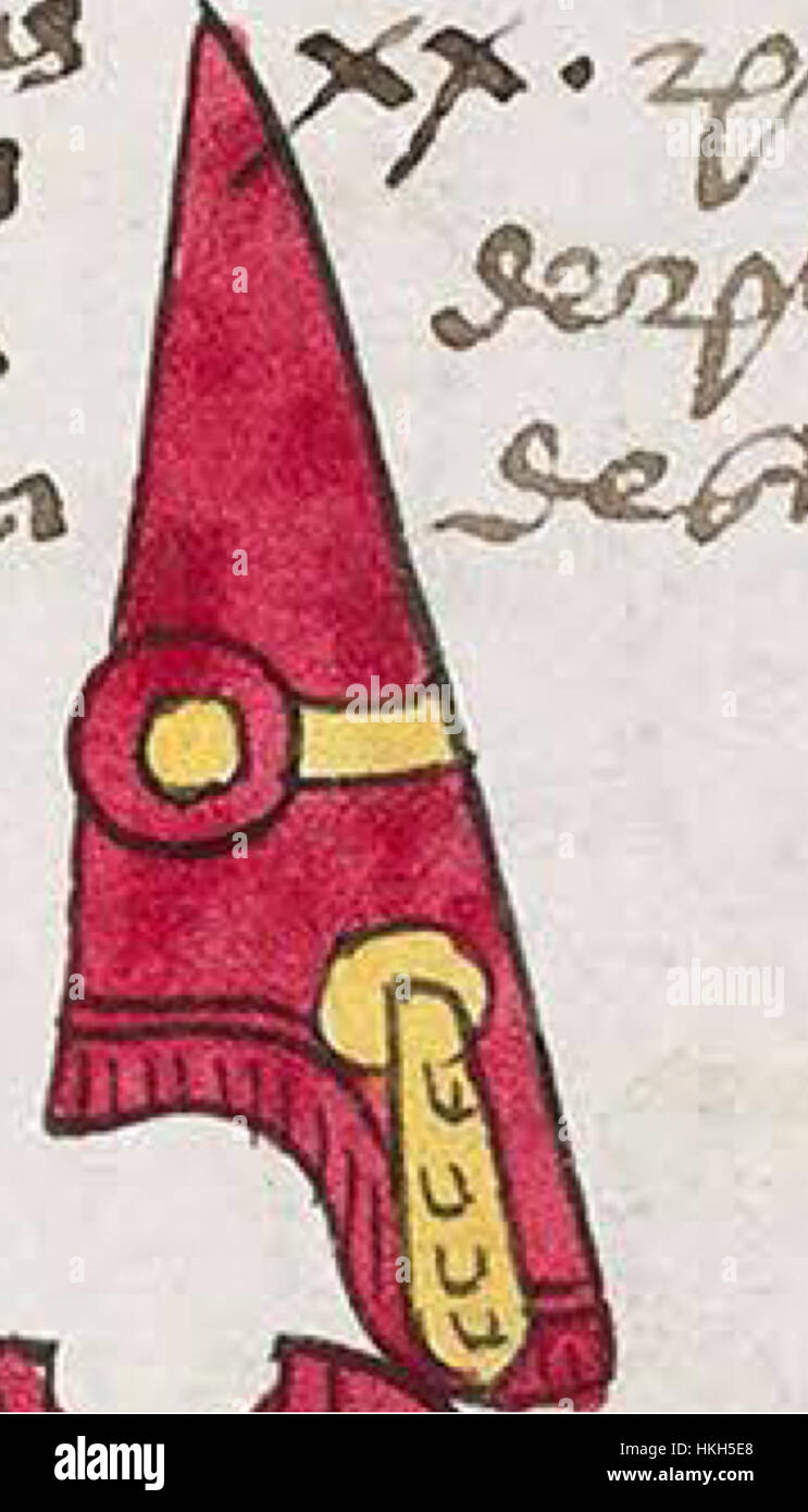 The Cuatepoztli Cuextecatl page from the Codex Mendoza depicts the ...