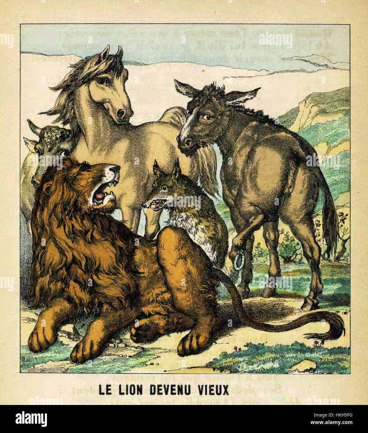 *Le lion devenu vieux* by Pinot captures the image of an aging lion ...