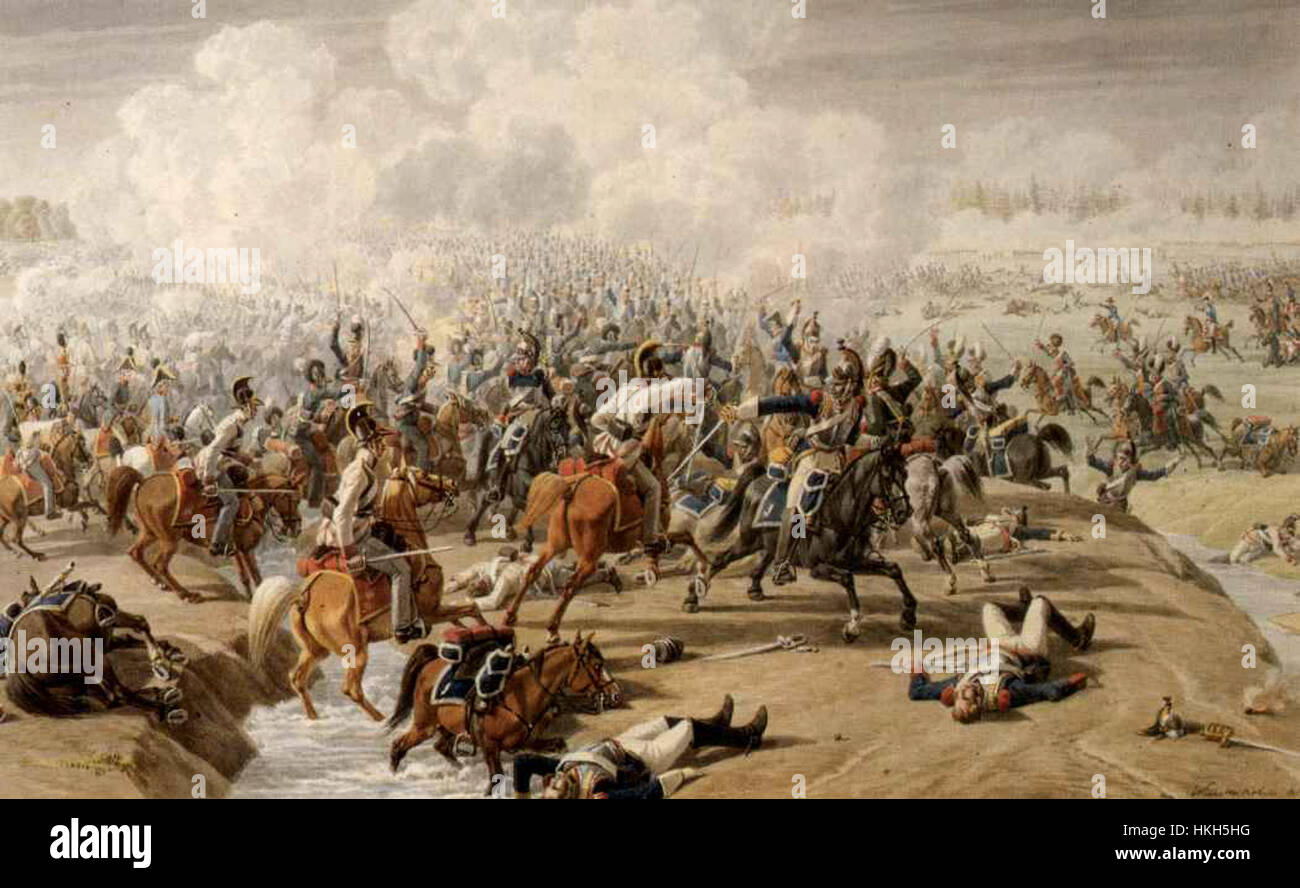 'Schlacht bei Hanau 1814' by Wilhelm von Kobell depicts the historical ...