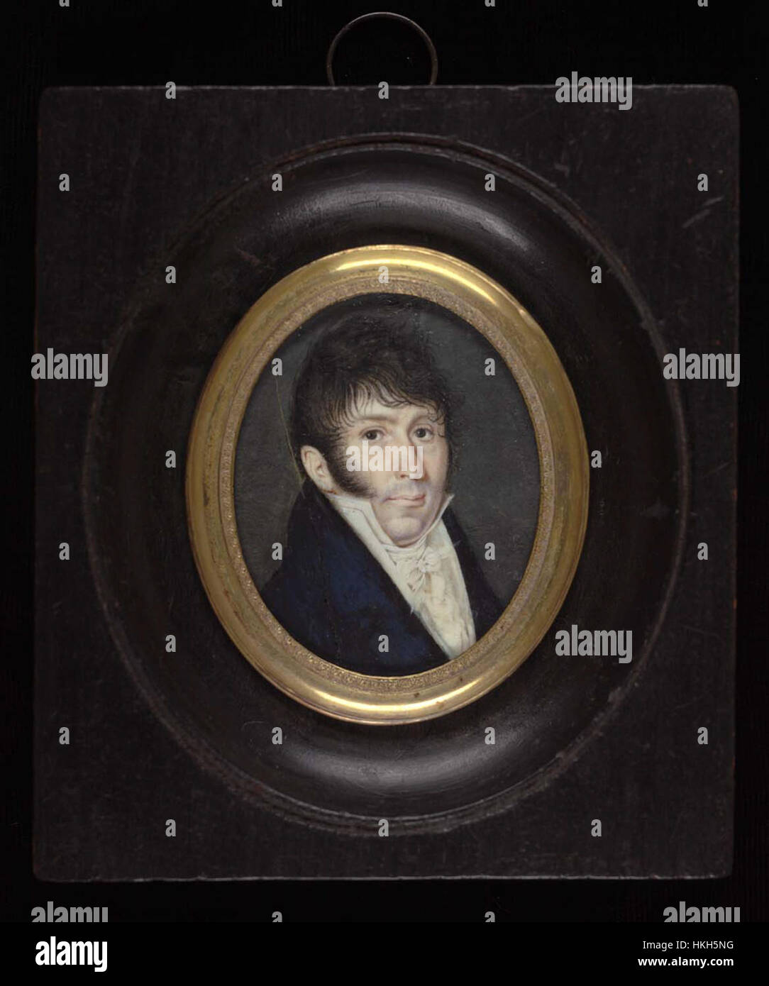 This oil painting, 'Portrait of a Gentleman', features a classic ...