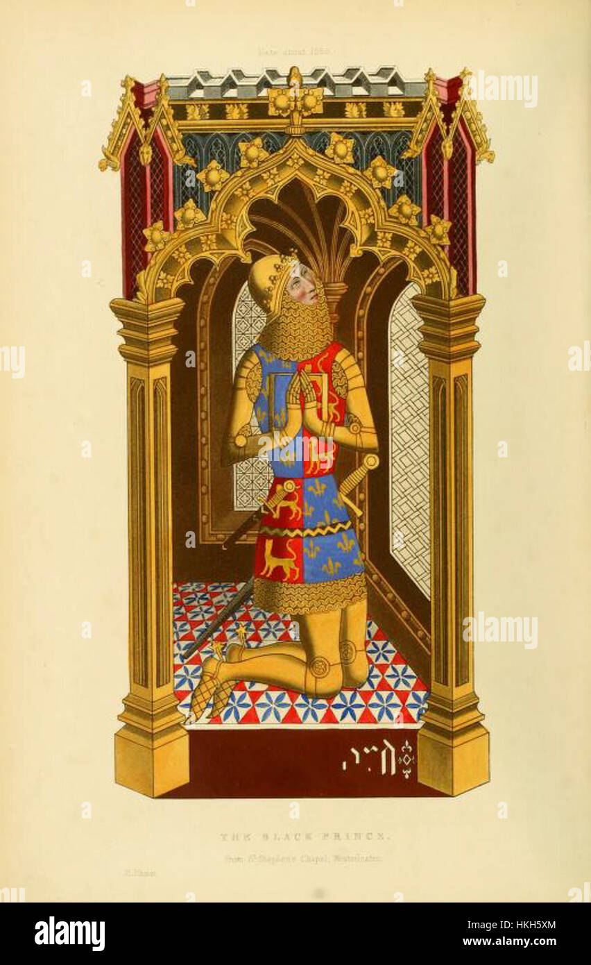 This artwork depicts Edward, the Black Prince, an important figure from ...