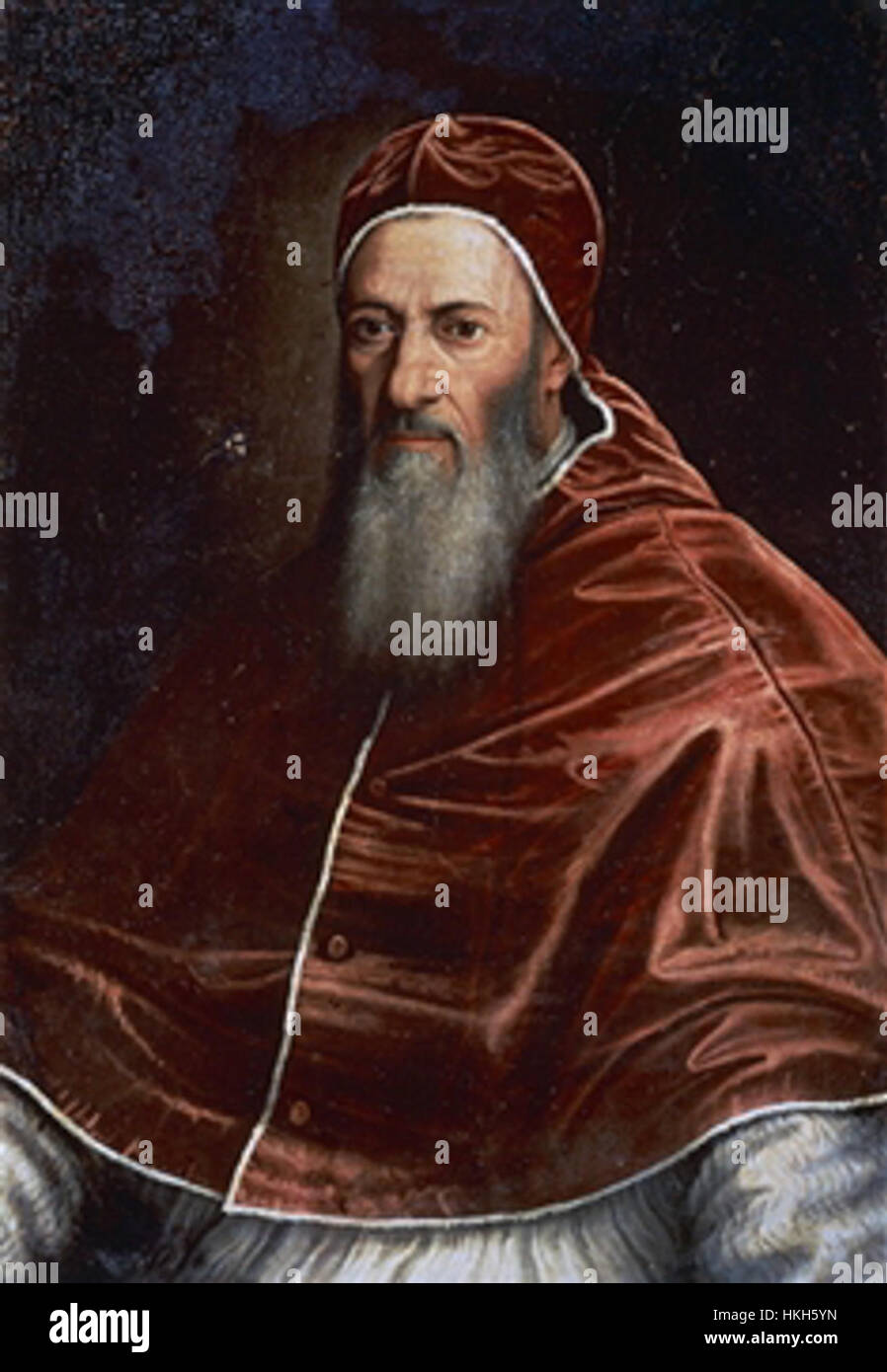 The portrait of Pope Julius III, painted during the Renaissance ...