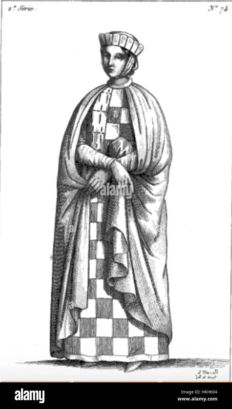 Alix, Countess of Brittany, is depicted in this historical portrait ...