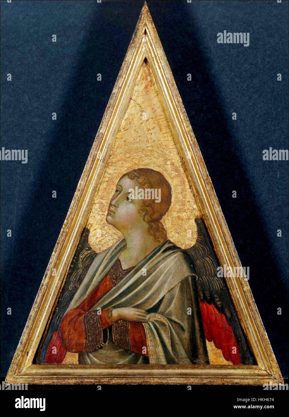 This painting, *An Angel* by Niccolo di Segna, created around 1340 ...