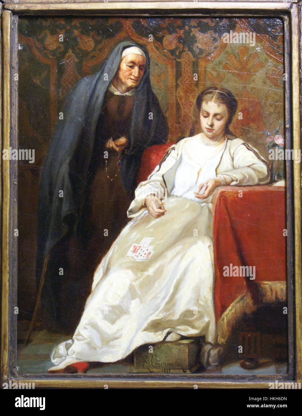 A portrait of Marina Mniszech, painted before she took the veil. This ...