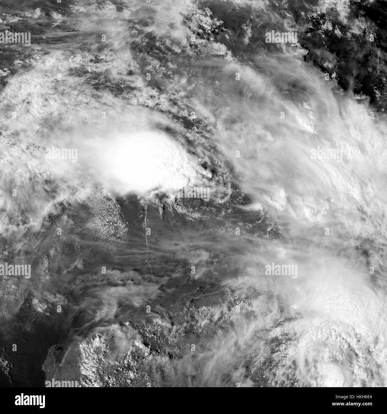 This satellite image, captured by the Yvette geostationary satellite in ...