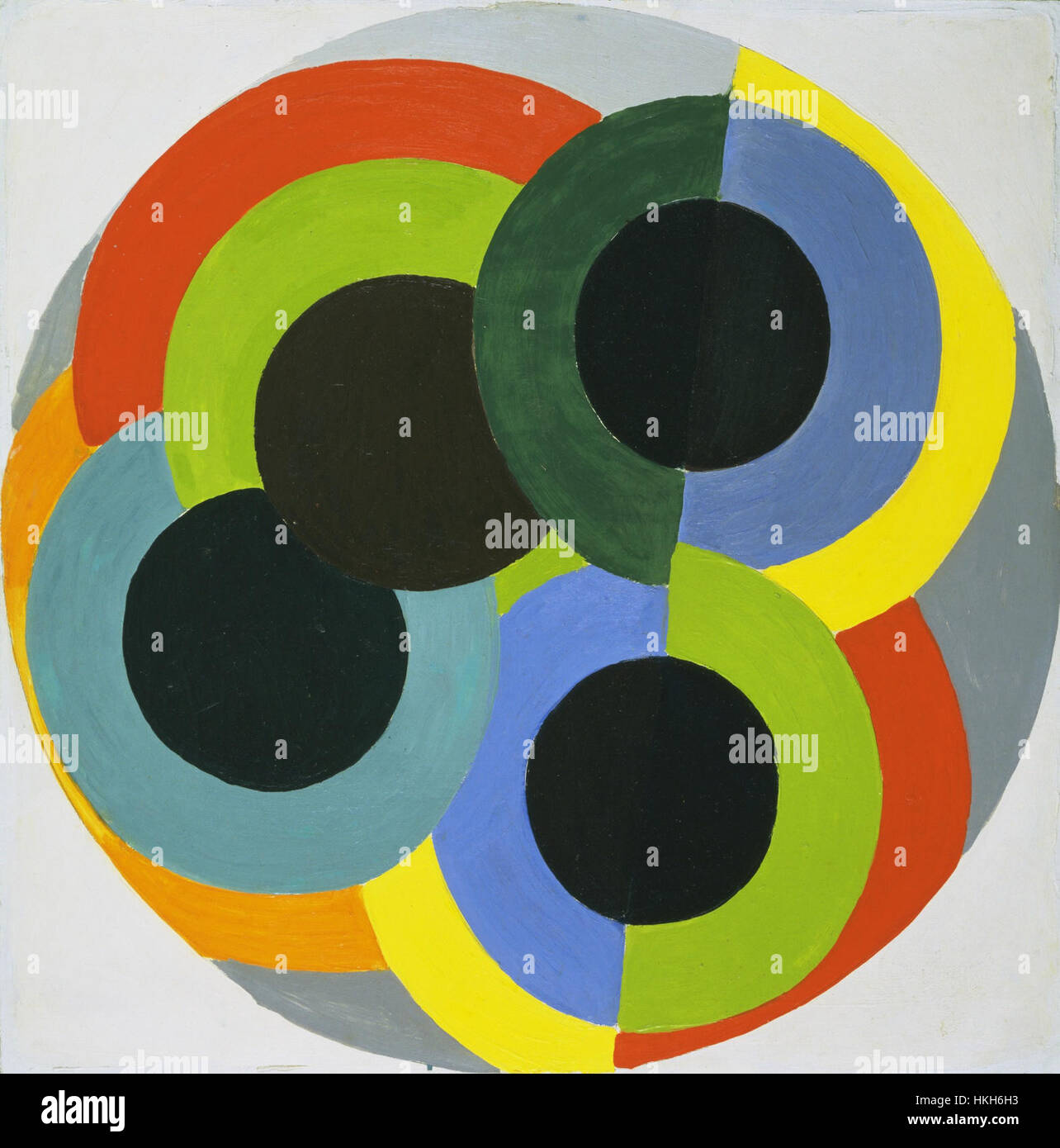*Robert Delaunay's* *Disks 1930-33* is a colorful abstract painting ...