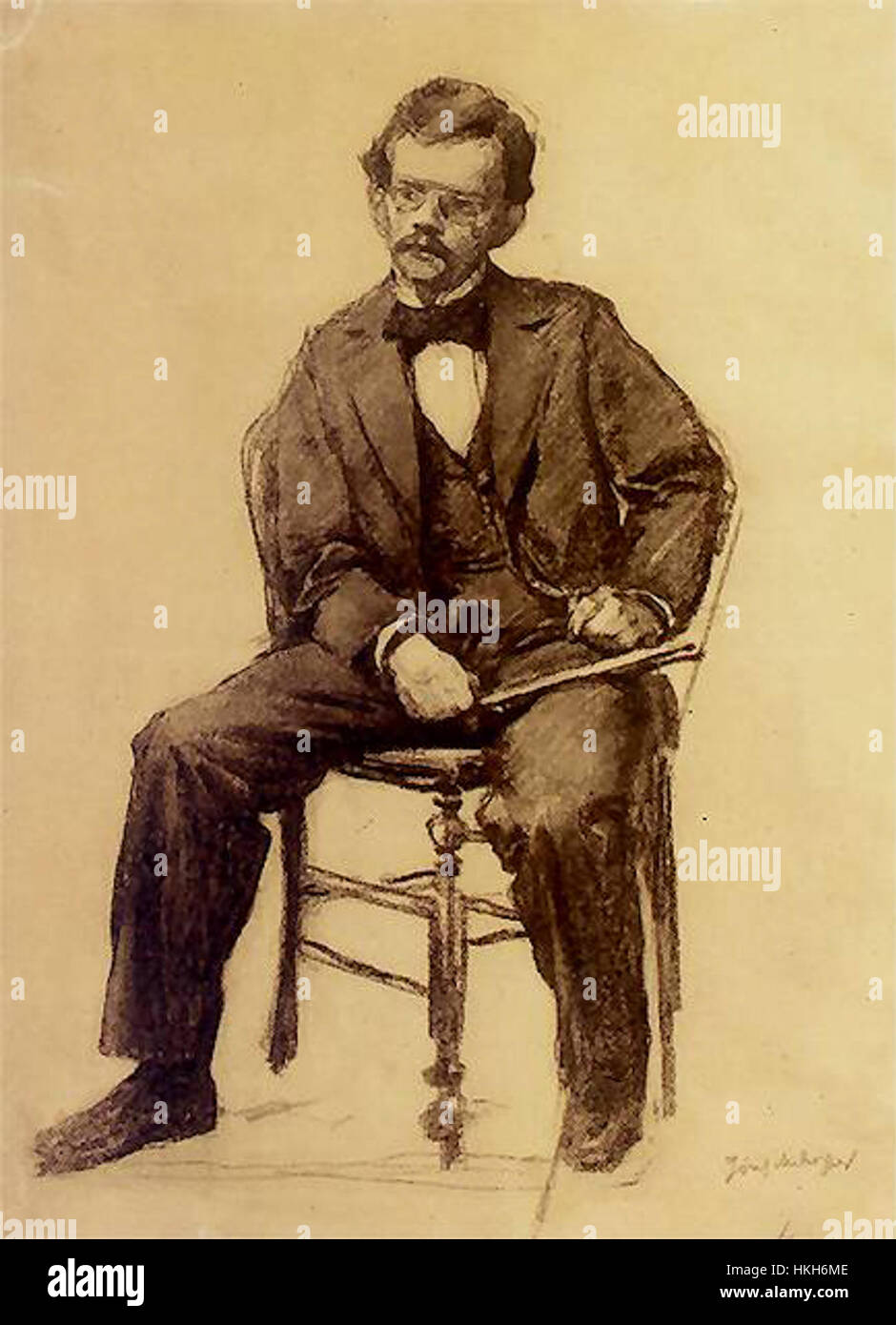 This self-portrait by Meh captures the artist’s introspective ...