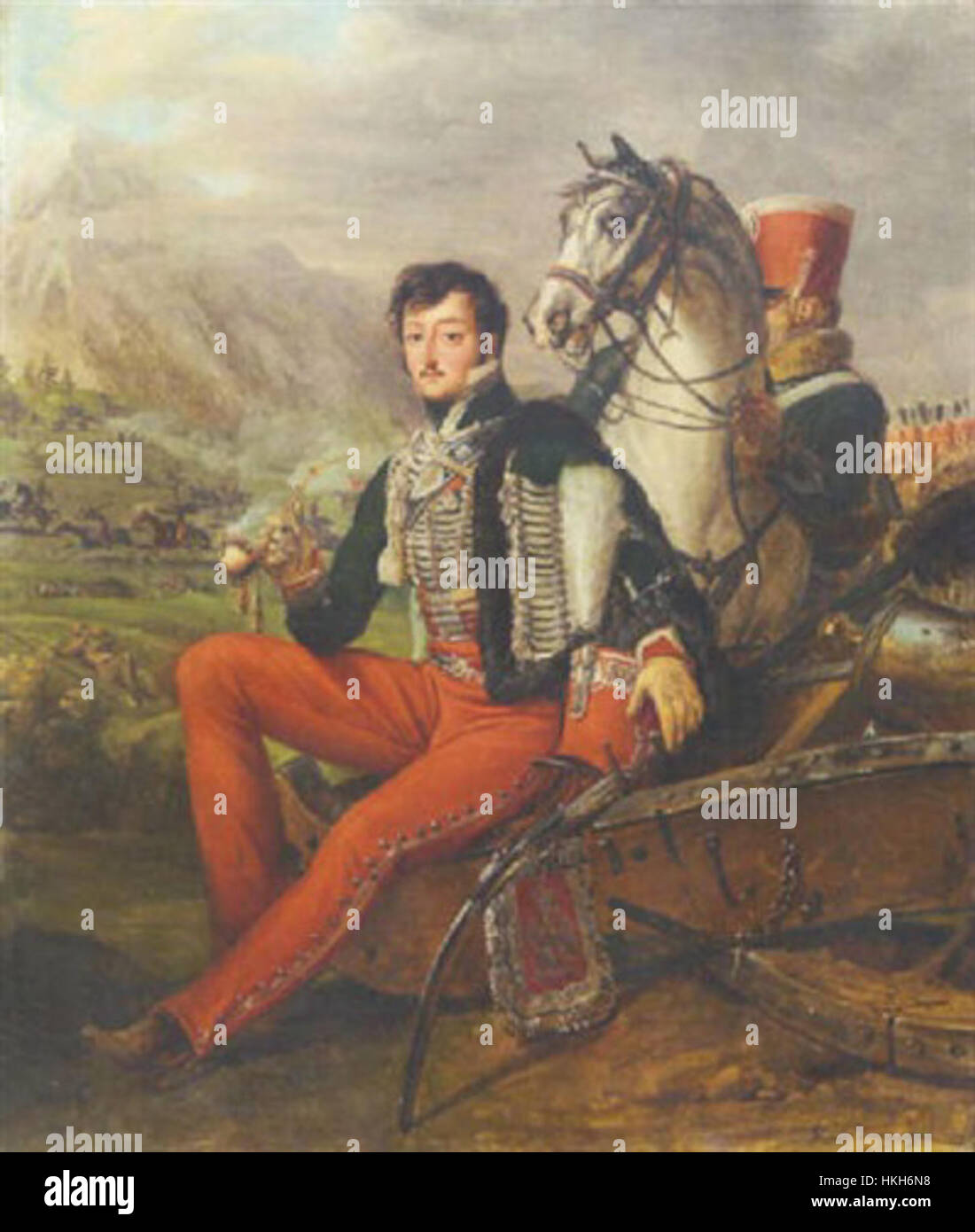 The portrait of Marie Joseph de Savoie Carignan captures the elegance ...