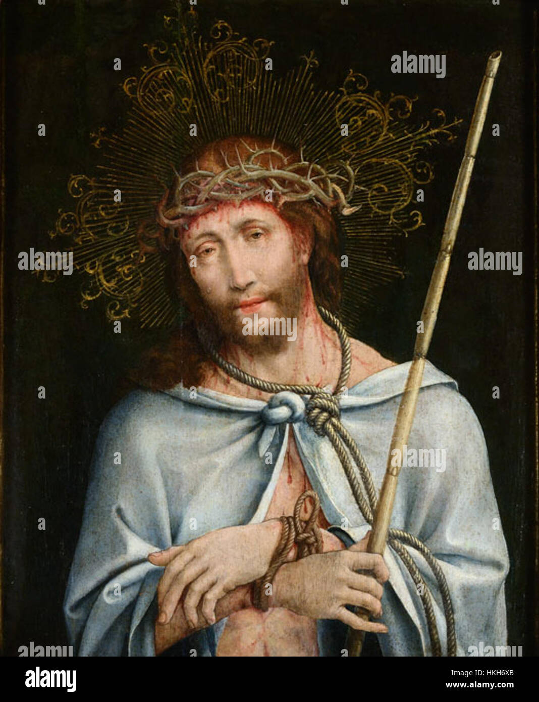 'Ecce Homo' by Frei Carlos is a religious painting depicting the ...