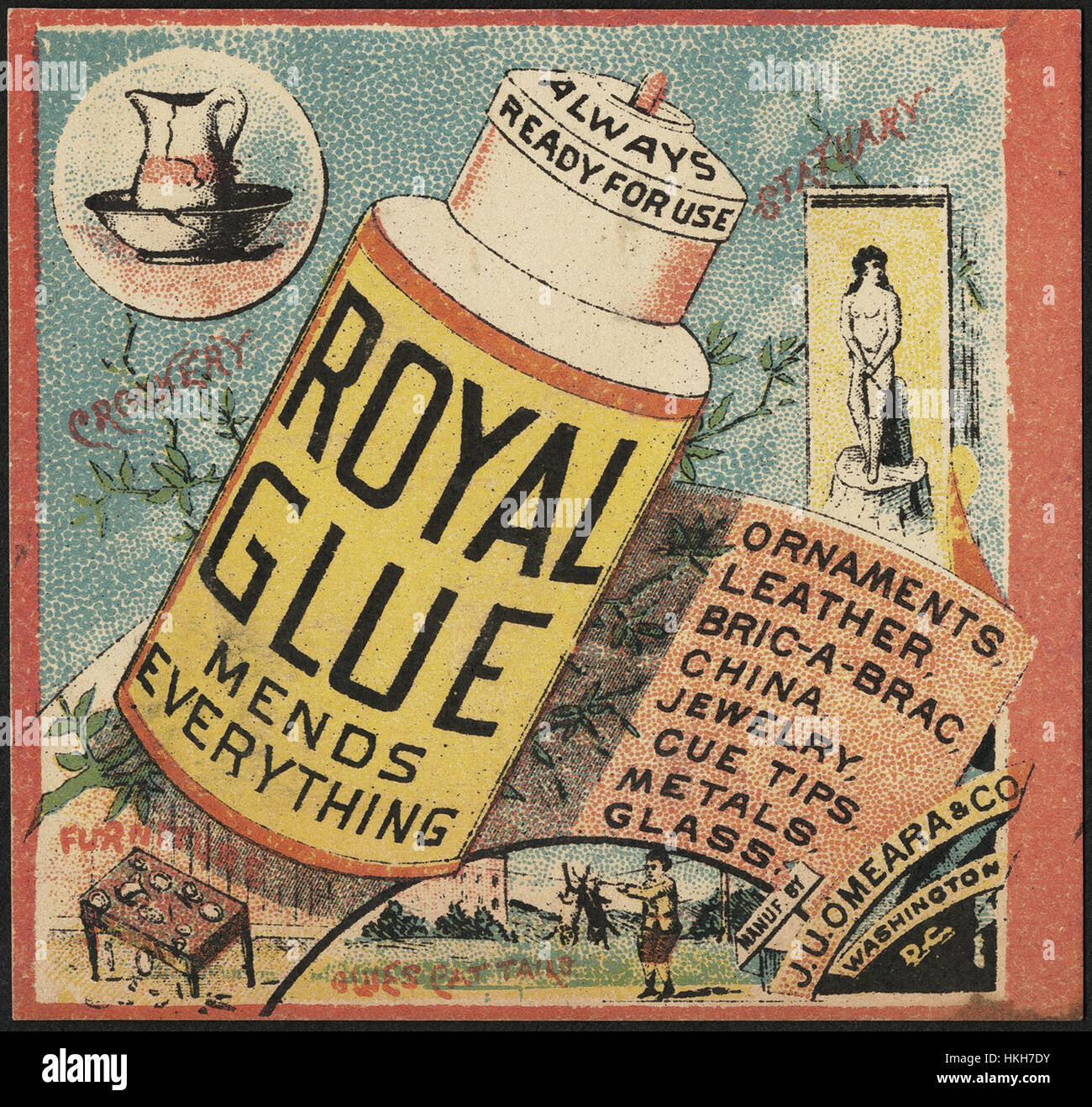 Victorian glue advertising hi-res stock photography and images - Alamy