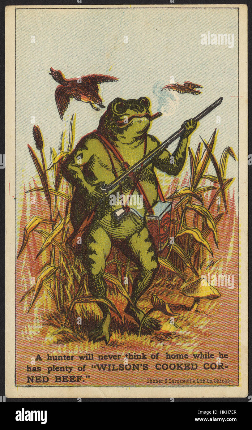 A hunter will never think of home while he has plenty of 'Wilson's ...