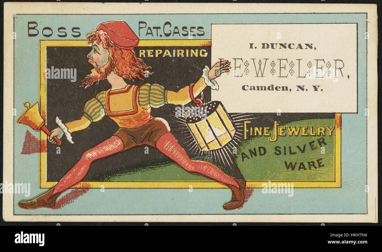 Boss pat. cases repairing fine jewelry and silver ware Stock Photo - Alamy