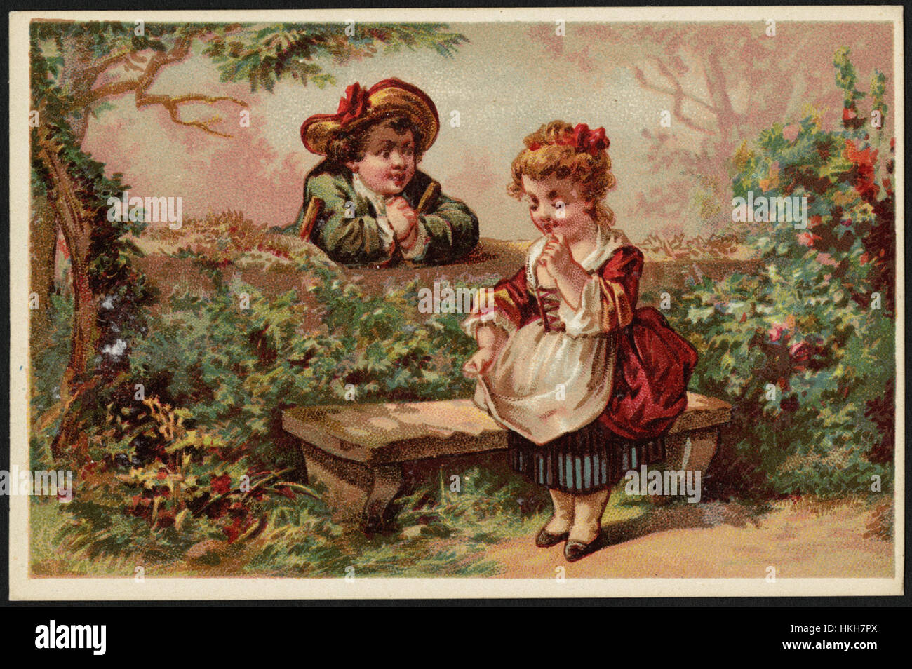 Talking over fence hi-res stock photography and images - Alamy