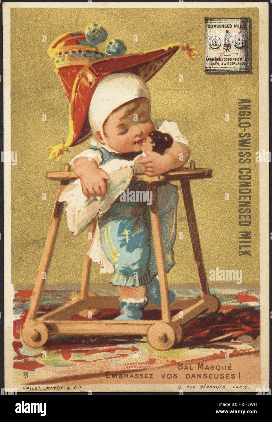 Anglo-Swiss Condensed Milk - Bal masque embrassez vos danseuses! Stock ...
