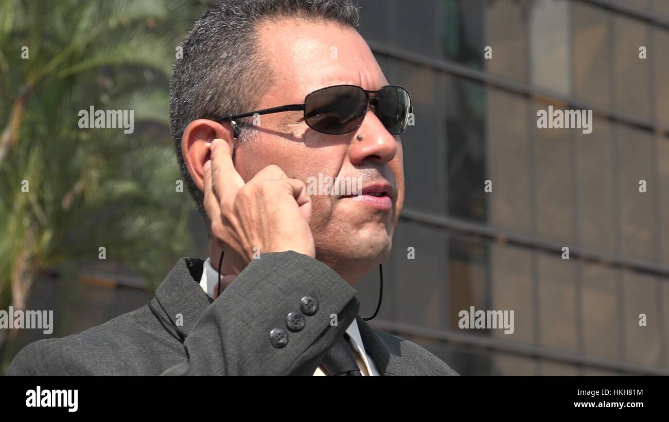 Fbi Agent Or Bodyguard Stock Photo - Alamy