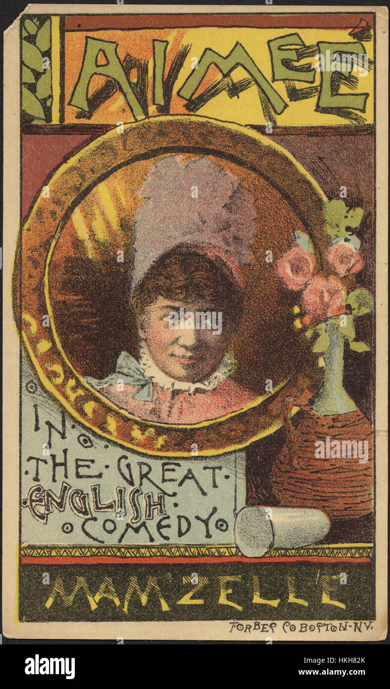 Aimee in the great English comedy. Mam'zell'e (front Stock Photo - Alamy