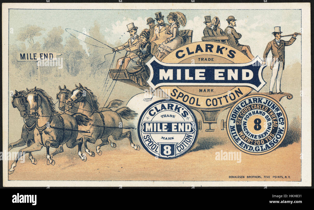 Clarks mile end spool thread hi-res stock photography and images - Alamy