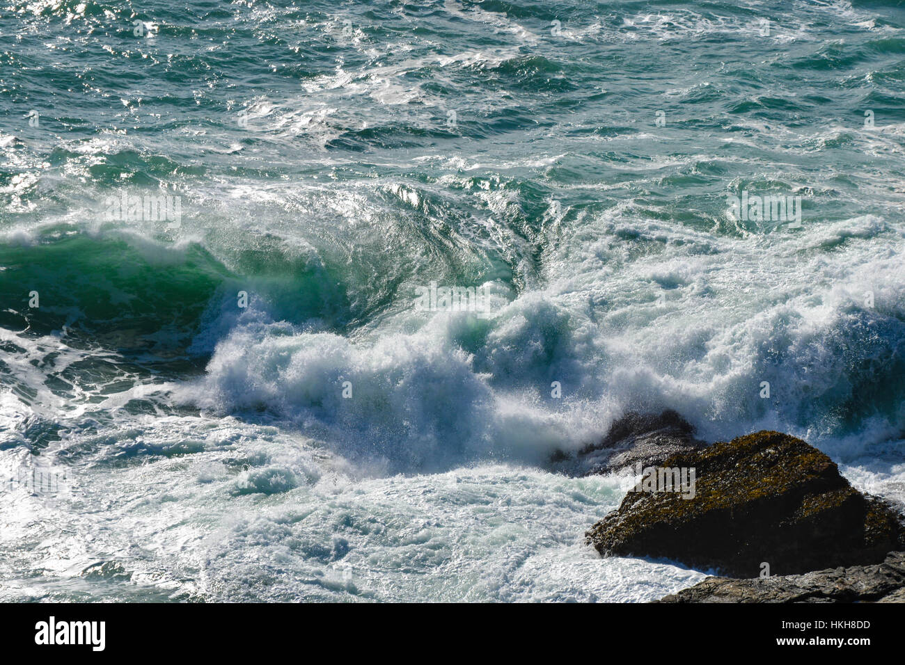 Cornish White Water Waves High Resolution Stock Photography and Images ...