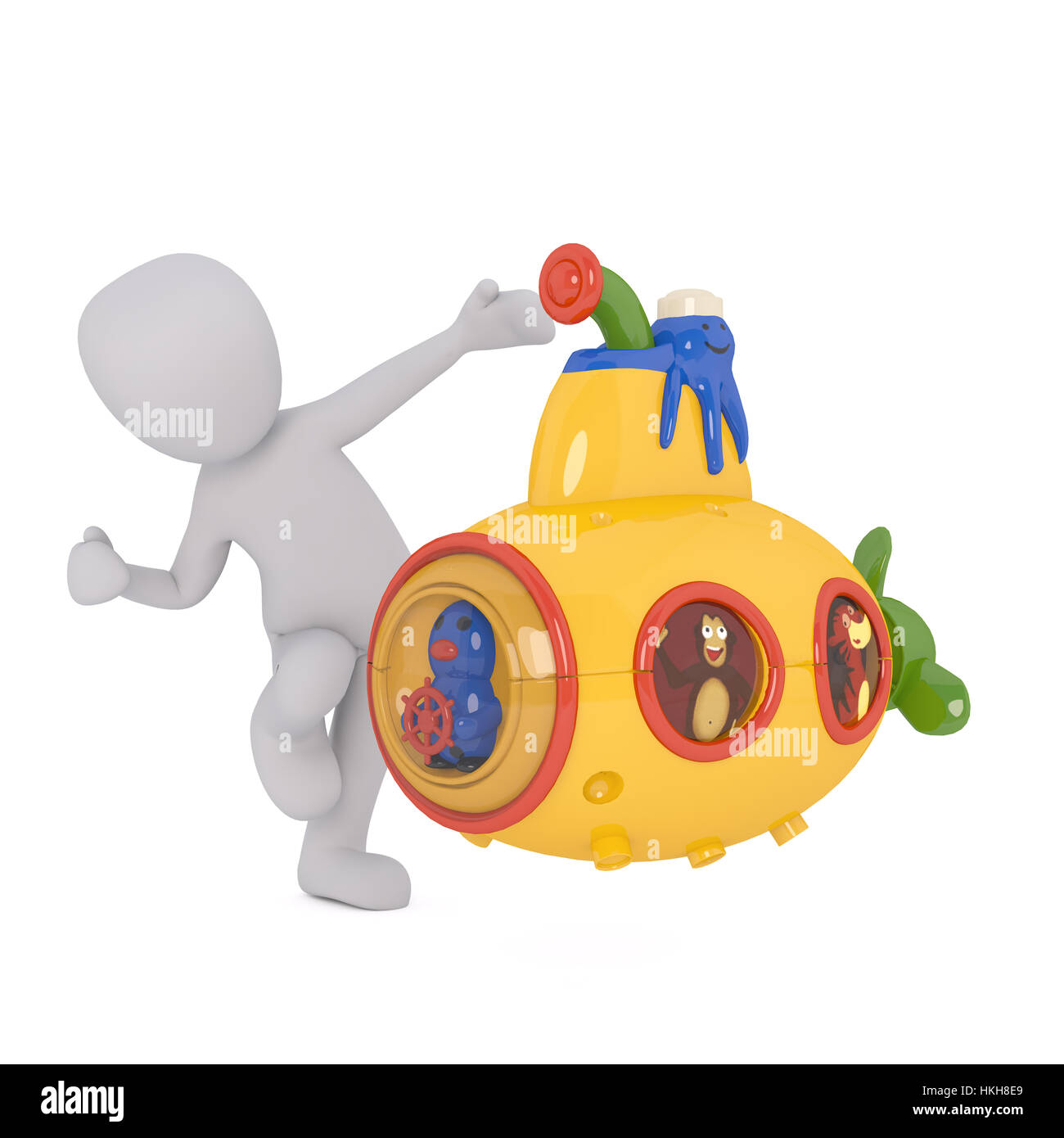3d figure faceless cartoon character hi-res stock photography and ...