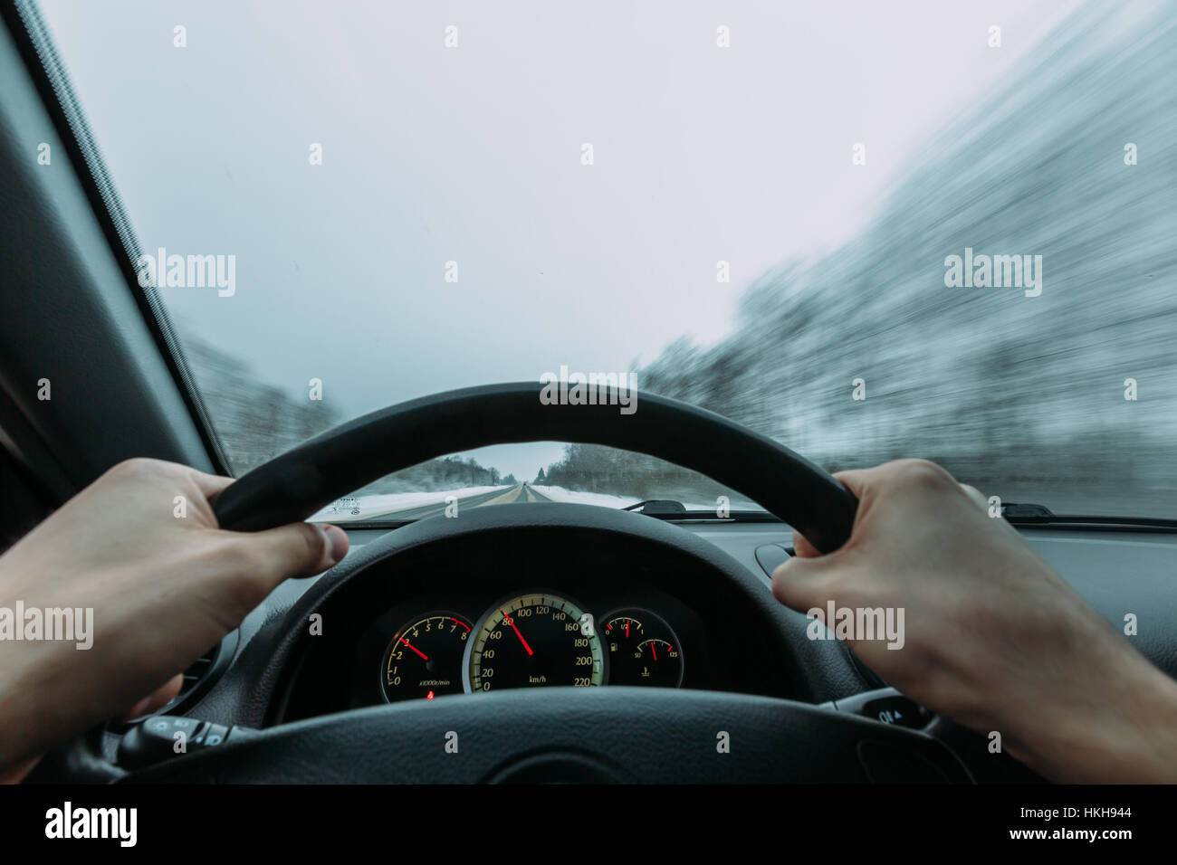 Car steering wheel movement hi-res stock photography and images - Alamy