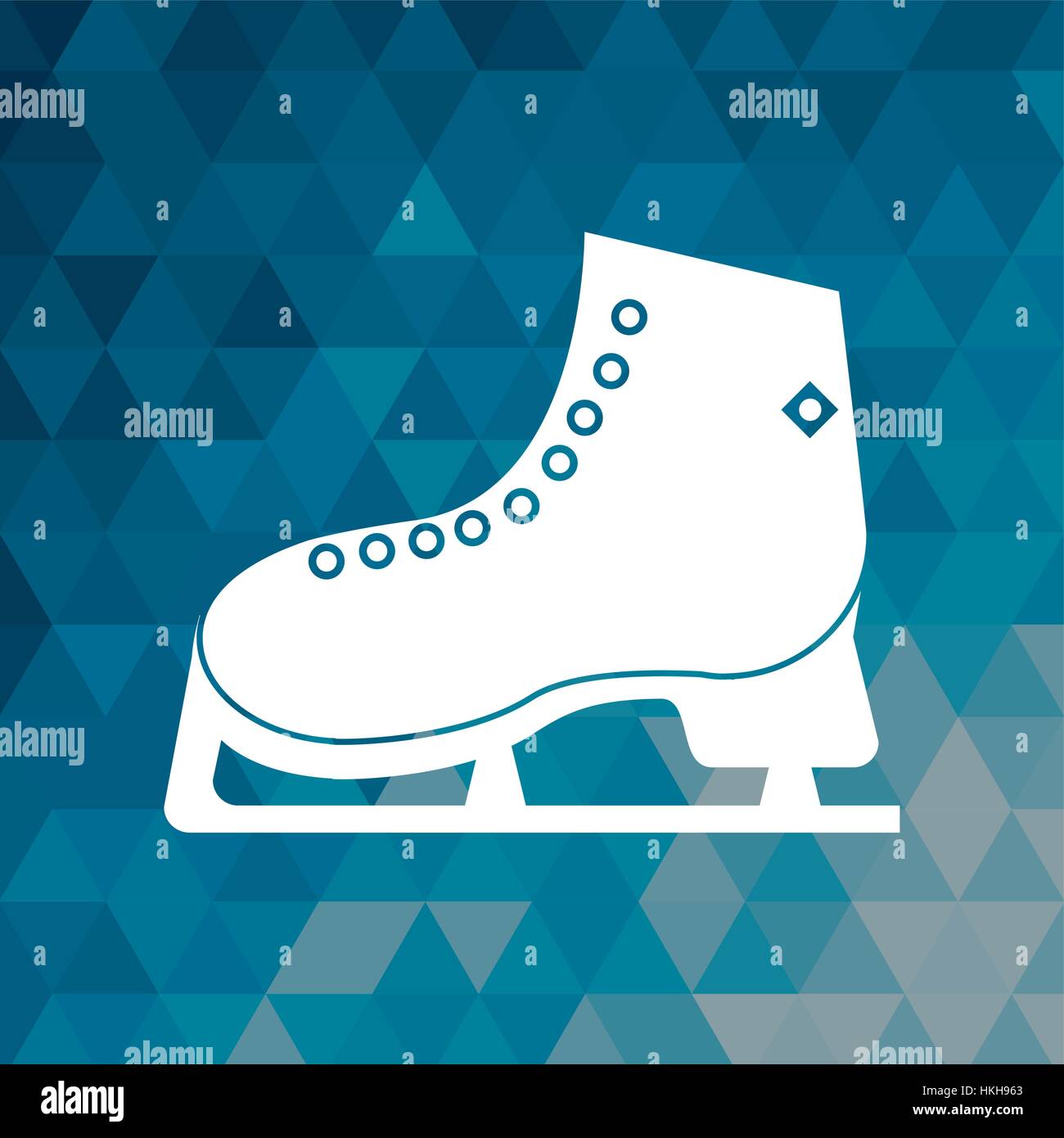 ice skate winter sport blue abstract background Stock Vector Image ...